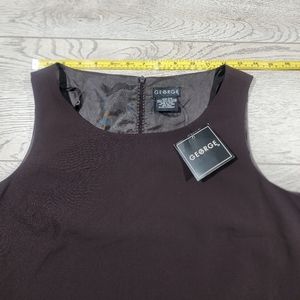 George | Dresses | Nwt George Elegant Chiffon Midi Dress Brown | Poshmark